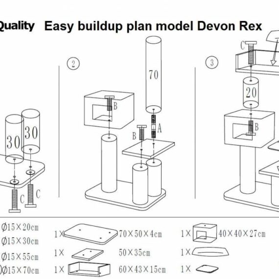 DEVON REX CAT TREE (BROWN) | LOWEST PRICES GUARANTEED | FREE DELIVERY