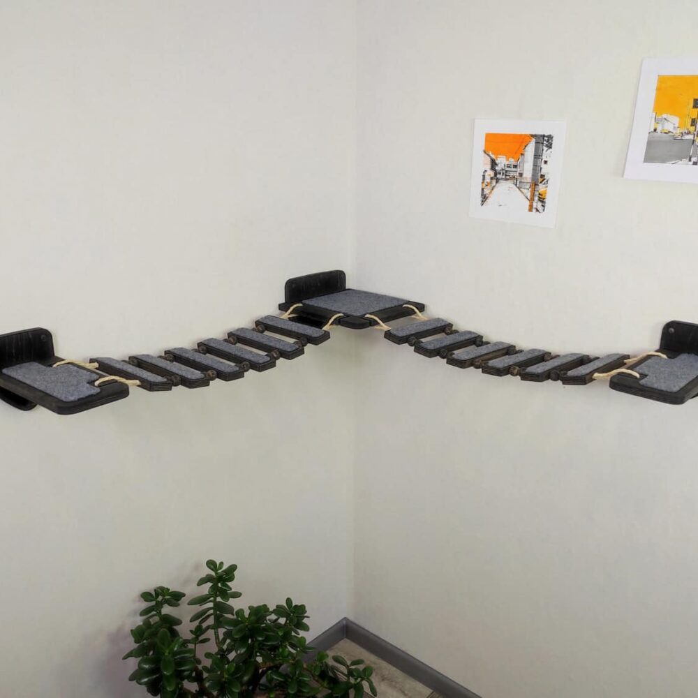 Cat wall bridge for room corner dark | LOWEST PRICES GUARANTEED | FREE ...