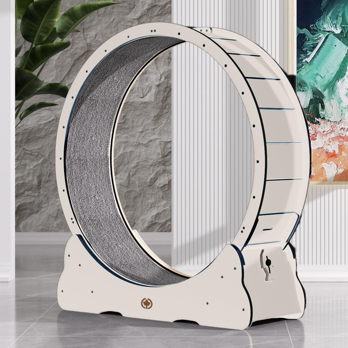 Wooden Cat Wheel Extra Large (White) | LOWEST PRICES GUARANTEED | FREE ...